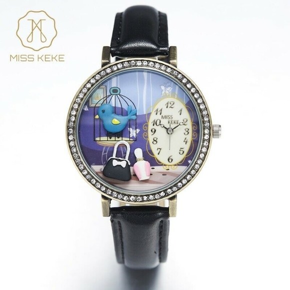 Miss Keke | Accessories | Watch Women Miss Keke 3d World Vintage Bule ...